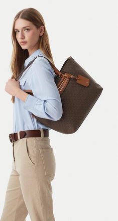 Michael Kors Handtasche Jet Set 30S6GTVT2B Braun