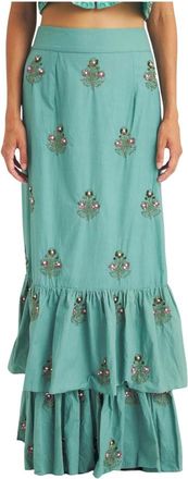 Antik Batik Femme, Jupes, Bleu, Taille: 38 FR Simone Skirt