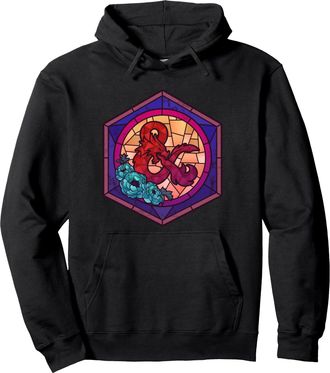Dungeons & Dragons Ampersand Stained Glass Epic Chest Logo Pullover Hoodie