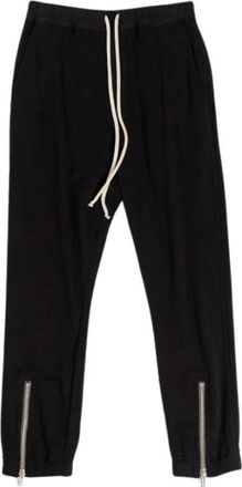 Rick Owens Homme, Pantalons, Noir, Taille: XS Zipped Track Pant