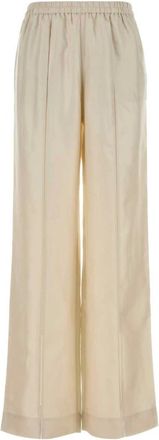 Loulou Studio Femme, Pantalons, Blanc, Taille: 38 FR Lars Wide-Leg Pant