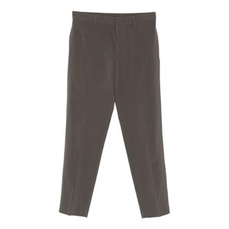 Emporio Armani Viskose Polyester Hose - - Trousers - Damen - Grau - L
