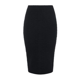Elisabetta Franchi Rock-Muster Strickrock - - Skirts - Damen - Schwarzk - M