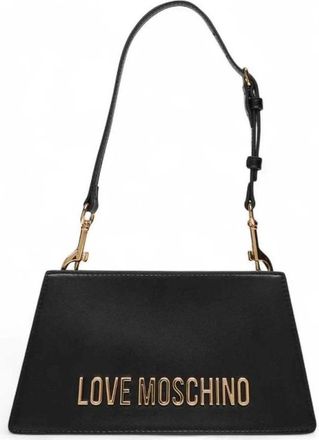 Love Moschino Femme, Sacs, Noir, Taille: ONE Size Sac bandouli&egrave;re en polyur&eacute;thane avec fermeture &eacute;clair