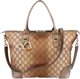 Gucci Crossbody Bags - Gucci Shimmering Monogram Charmy Handbag - Gr. unisize - in Braun - f&uuml;r Damen