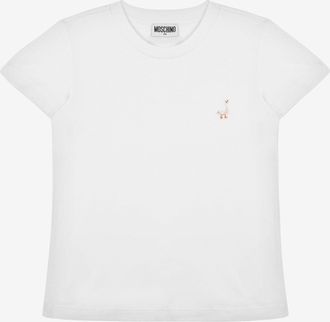 Moschino T-Shirt aus Baumwoll-Jersey von Goose - Weiß