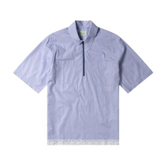 Aries Lace Trim D Shirt - - Tops - Herren - Blau - L
