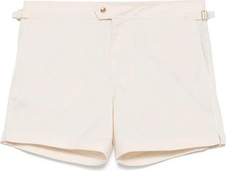 Tom Ford Homme, Maillots de bain, Beige, Taille: 2XL Short de Bain Popeline Compacte
