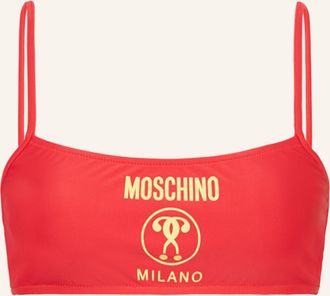 Moschino Bustier-Bikini-Top rot
