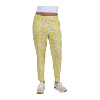 Via Masini 80 Stylische Hose - - Trousers - Damen - Gelb - XL