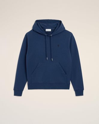Ami Hoodie Bleu Ami De Coeur en Coton Encre - XXXL - Homme