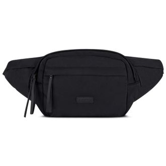 Expatri&eacute; Bauchtasche Damen Schwarz - Justine - Brusttasche f&uuml;r Reise, Festival & Sport - Stylische Bumbag aus Nylon - Wasserabweisend