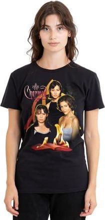 Charmed Original Three Ladies T Shirt, Noir, S Femme