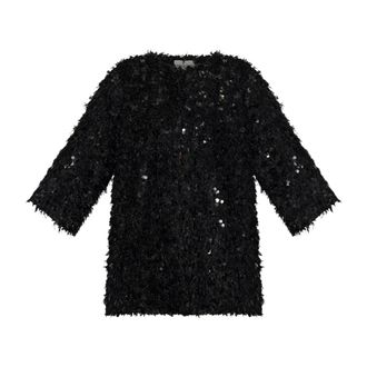 Munthe Vinc Strickjacke mit Rollkragen - - Knitwear - Damen - Schwarzk - L