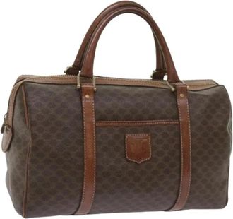 Celine Sac Boston Vintage Pre-owned - Femme - Pre-owned - Brun - Taille: ONE Size