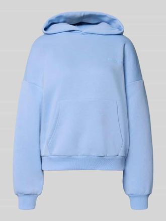 Review Hoodie mit Logo und K&auml;nguru-Tasche