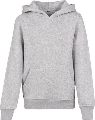Build Your Brand Basic Kids Hoody, Heather Grey, 110/116