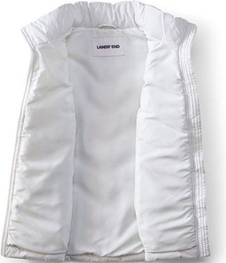 Lands End Isolierte Steppweste FeatherFree, Damen, Gr&ouml;&szlig;e:52-54 plus, Wei&szlig;, Polyester, by Lands End