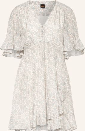 HUGO BOSS Kleid Dalizia Mit Volants beige