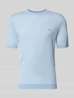 Fynch-Hatton T-Shirt mit Rundhalsausschnitt und Label-Stitching