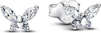 Pandora Pandora Timeless Schmetterling Ohrstecker aus Sterling Silber mit Zirkonia, 294263C01