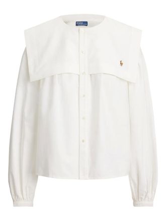 Polo Ralph Lauren chemise Polo Pony &agrave; manches longues - Blanc