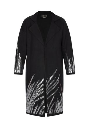 Faina Strickjacke Damen schwarz