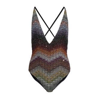 Missoni Femme, Maillots de bain, Multicolore, Taille: 40 FR Maillot de bain une pi&egrave;ce avec fil Lurex