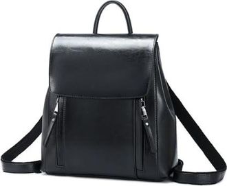 Generic Sac &agrave; dos bandouli&egrave;re femme en cuir v&eacute;ritable, id&eacute;al pour l&eacute;cole, les livres et les ordinateurs portables