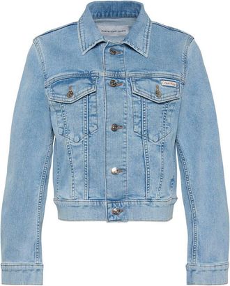 Calvin Klein Jeans Jeansjacke CLASSIC TRUCKER COASTAL LIGHT Regular fit mit Rundhalsausschnitt