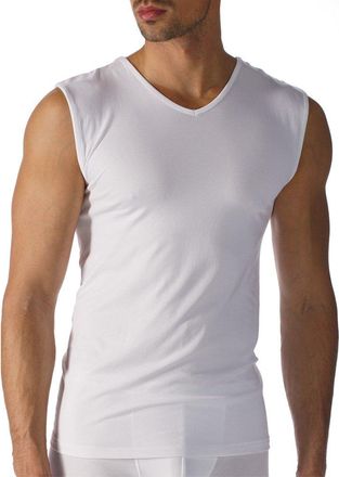 Mey 2er Pack Herren Business-Shirt - Größe 5 - Weiß - Unterhemd ohne störende Seitennähte - Muskel-Shirt - Tank Top - 42537 Software
