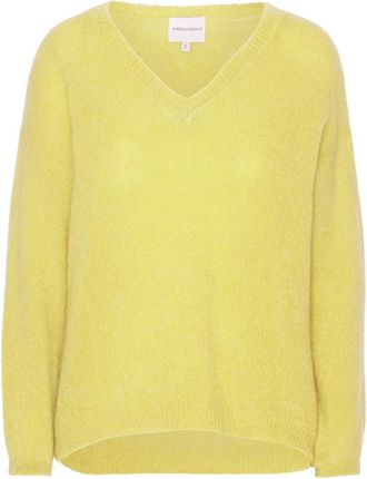 Americandreams Americandreams, Femme, Pulls, Jaune, Taille: 40 FR Silja V Neck Knit