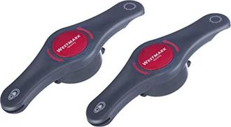 Westmark 2 Kombi-/Multi-Öffner, löst das Vakuum von Konservengläsern, Länge: 14,7 cm, Propeller, 4 in 1, Anthrazit/Rot, 105122E3