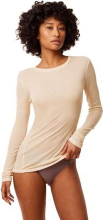 Triumph Beauty Layers Top LSL Crew Neck Shirt Femme, Creamy Dream, M
