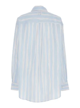 Jacquemus Mens T-Shirt La Chemise Camargue Light Blue Cotton
