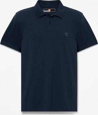 Timberland Millers River Kurzarm-Polohemd aus Stretchmaterial f&uuml;r Herren in Dunkelblau, Herren, Blau, Gr&ouml;&szlig;e