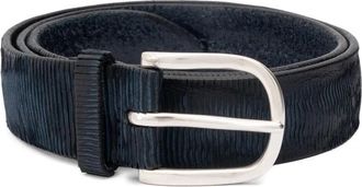 Orciani Lederg&uuml;rtel mit Sheffield-Schnalle - - Accessories - unisex - Blau - 90 CM