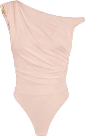 Elisabetta Franchi Femme, Tops, Rose, Taille: 44 FR Body en jersey avec &eacute;paule bijou