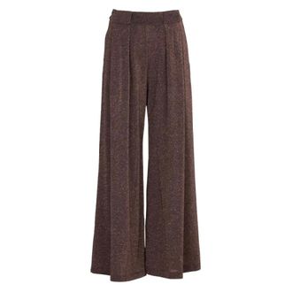 Momoni Aspen Weite Hose - - Trousers - Damen - Braun - 2XS