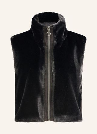 Betty Barclay Kunstfell-Weste schwarz