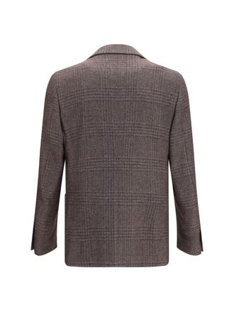 Lardini Mens Single-Breasted Wool-Blend Blazer 430 Down Jackets Coat