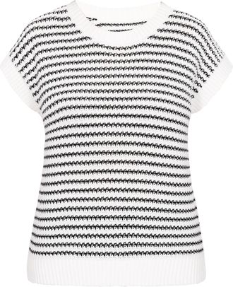 Usha Weste Frauen schwarzer Streifen