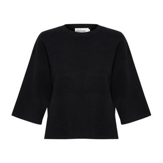 Karen by Simonsen Meteorit Strick T-Shirt Top - - Knitwear - Damen - Schwarzk - 2XS