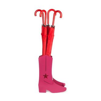 Balvi Porte-Parapluie Country Boots Couleur Rose Bonne Circulation de lair, bac de r&eacute;cup&eacute;ration de l
