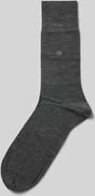Burlington Socken aus Schurwoll-Mix mit Logo-Stitching Modell Leeds