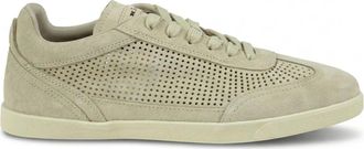 Kiton Homme, Chaussures, Blanc, Taille: 43 EU Baskets ajour&eacute;es en daim