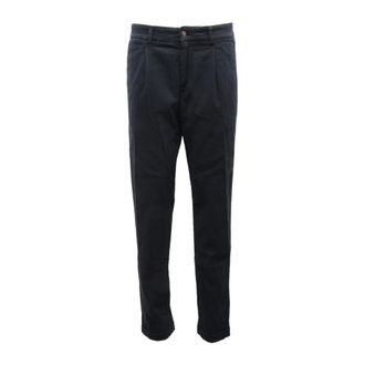 Eleventy Baumwollhose mit umgeschlagenem Beinabschluss - - Trousers - Herren - Blau - W30