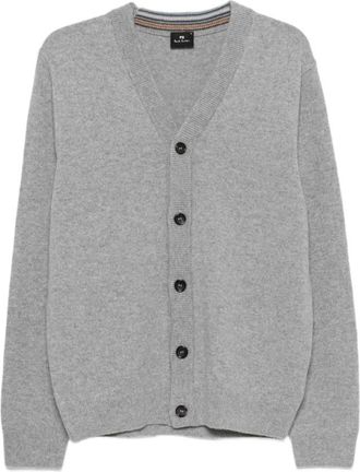 Paul Smith Gilet en laine m&eacute;rinos - Homme - Pulls - Gris - Taille: L