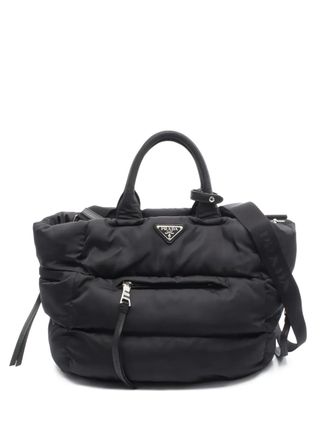 Prada Gef&uuml;tterter Shopper - Schwarz