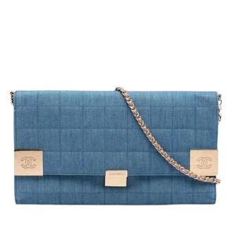 Chanel Pre-owned Gesteppte Denim Umh&auml;ngetasche - - Pre-owned - Damen - Blau - ONE SIZE